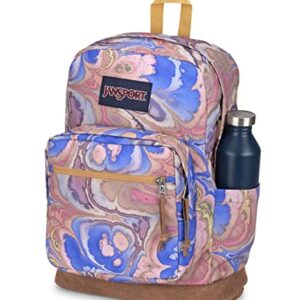 JanSport Right Pack Backpack - Class, Travel, Work, or Laptop Bookbag with Leather Bottom, Marble Mood