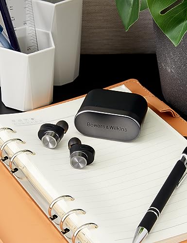 Bowers & Wilkins Pi7 S2 In-Ear True Wireless Earphones, Dual Hybrid Drivers, Qualcomm aptX Technology, Active Noise Cancellation, Works with Bowers and Wilkins App, Satin Black (2023 Model)