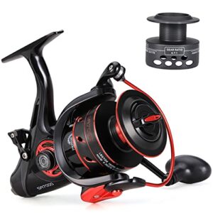 sougayilang carp spinning reel carbon fiber drag for fishing action bait feeder standard fishing reel runner for freshwater - sa4000