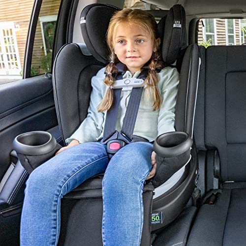 Evenflo Gold Revolve360 Extend All-in-One Rotational Car Seat with SensorSafe (Moonstone Gray)