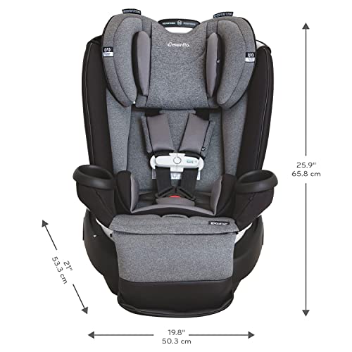 Evenflo Gold Revolve360 Extend All-in-One Rotational Car Seat with SensorSafe (Moonstone Gray)