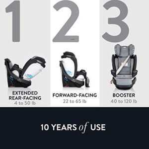 Evenflo Gold Revolve360 Extend All-in-One Rotational Car Seat with SensorSafe (Moonstone Gray)