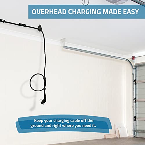 EVoCharge EV Charging Cable Management Kit, Ceiling and Wall Mount EV Cable Holder, Fits Most Level 2 Chargers, Organize Your EV Charge Cable and Improve Electric Vehicle Charging at Home