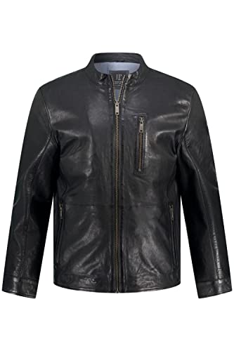 JP 1880 Menswear Big & Tall Plus Size L-8XL Biker Style Jacket black XXXXXX-Large 815880130