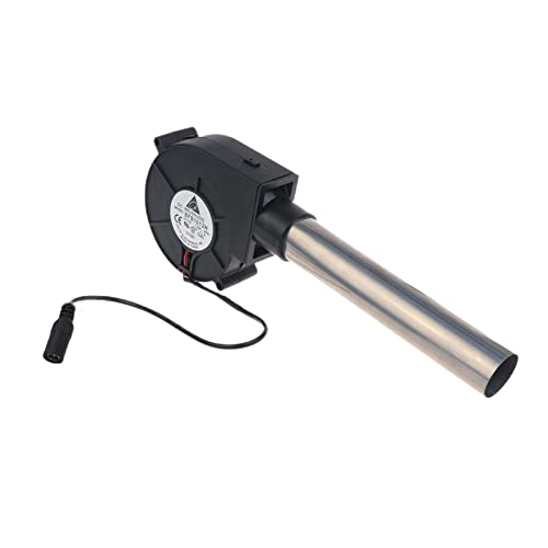 Portable BBQ Fan 12V 1.2A 5200RPM Electric Blower Starter Air Blower Fan Barbecue Fire Bellow Picnic Camping Fire Charcoal Starter Cooking Tool