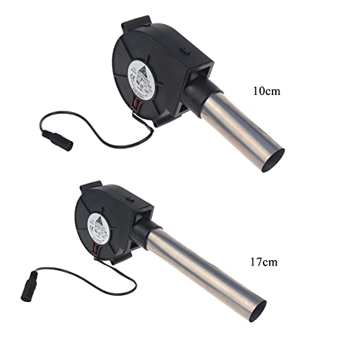 Portable BBQ Fan 12V 1.2A 5200RPM Electric Blower Starter Air Blower Fan Barbecue Fire Bellow Picnic Camping Fire Charcoal Starter Cooking Tool