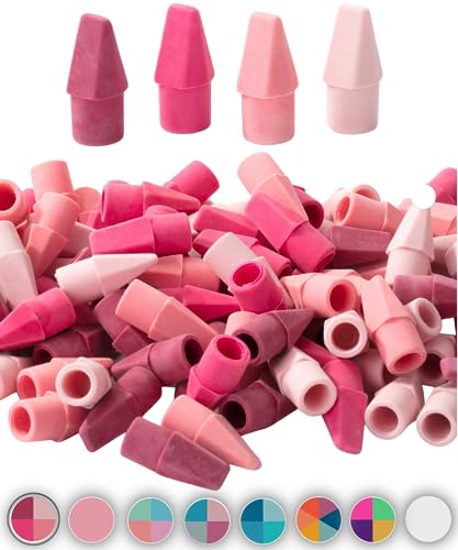 Mr. Pen- Pencil Erasers Toppers, 120 Pack, Pink Shades, Erasers for Pencils, Pencil Top Erasers, Pencil Eraser, Eraser Pencil, Pencil Cap Erasers, Eraser Caps, Eraser Tops, Pencil Topper Erasers