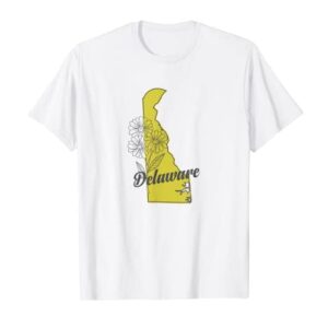 Delaware Map US State USA America T-Shirt