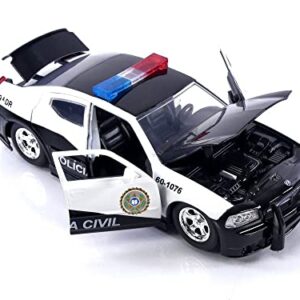 Fast & Furious 1:24 2006 Dodge Charger Police Car Die-Cast Car, Toys for Kids and Adults