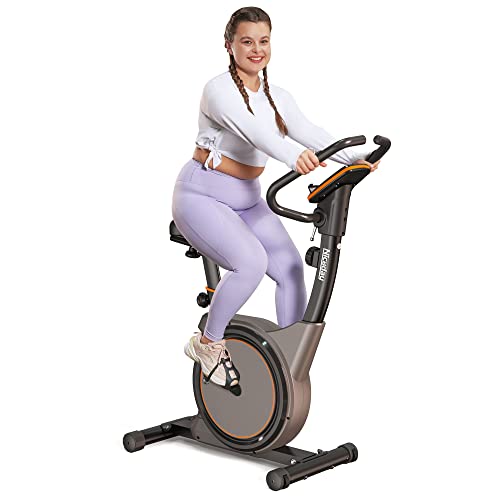 Niceday Upright Exercise Bike-Magnetic Resistance Indoor Cycling Bike with App Connectivity and Performance Monitor, 300 Weight Capacity Black