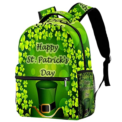 Travel Backpack,Carry On Backpack,st.patrick's day and hat,Hiking Backpack Outdoor Sports Rucksack Casual Daypack