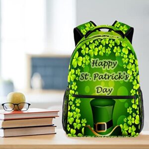 Travel Backpack,Carry On Backpack,st.patrick's day and hat,Hiking Backpack Outdoor Sports Rucksack Casual Daypack