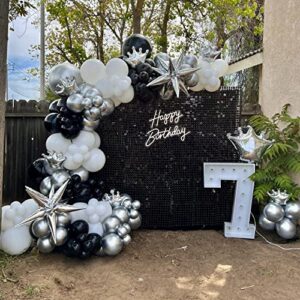 Bonropin White Balloons 130pcs White Balloon Garland Arch Kit 5/10/12/18 Inch Different Sizes White Matte Latex Balloons for Wedding Graduation Birthday Party Baby Shower Anniversary Decorations