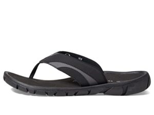 oakley men's o coil sandal, blackout, numeric_15