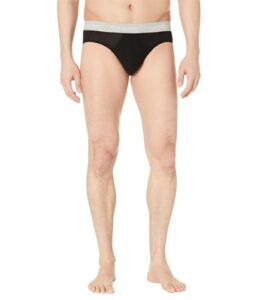 calvin klein men's cotton stretch 3-pack hip brief, black bodies w/grey heather, silver birch, raspberry blush, small