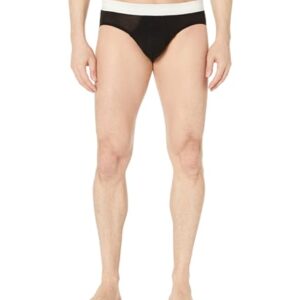 Calvin Klein Men's Cotton Stretch 3-Pack Hip Brief, Black Bodies W/Grey Heather, Silver Birch, Raspberry Blush, Small