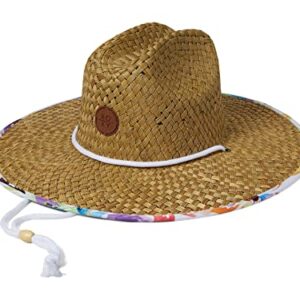 Roxy Women's Pina to My Colada Straw Hat, Snow White PUALANI Combo 231