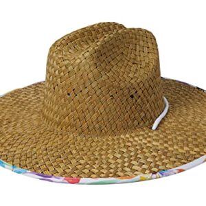 Roxy Women's Pina to My Colada Straw Hat, Snow White PUALANI Combo 231