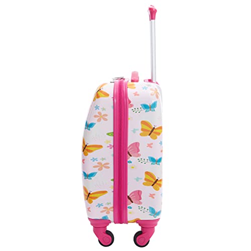 Travelers Club 5 Piece Kids' Luggage Set, Butterfly