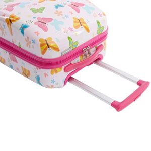 Travelers Club 5 Piece Kids' Luggage Set, Butterfly