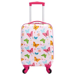 Travelers Club 5 Piece Kids' Luggage Set, Butterfly