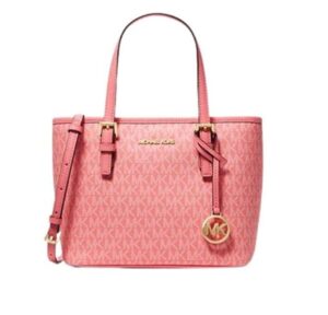 michael kors xs carry all jet set travel womens tote (graprfruit)