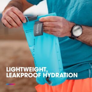 HydraPak Velocity (2L Hydration Reservoir) - Slim-Profile Water Bladder/Reservoir – Self-Sealing Bite Valve, Leak Proof, Fully Reversible and Dishwasher Safe