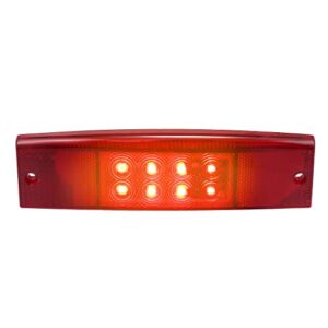 x autohaux 1 pc utv tail light red led rear brake stop light assembly 2411450 replacement for polaris for ranger 400 500 570 800