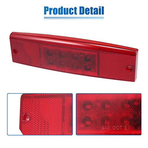 X AUTOHAUX 1 PC UTV Tail Light Red LED Rear Brake Stop Light Assembly 2411450 Replacement for Polaris for Ranger 400 500 570 800