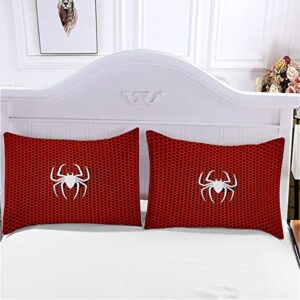 Quilt Cover Twin Size Spider 3D Bedding Sets Wild Animals Duvet Cover Breathable Hypoallergenic Stain Wrinkle Resistant Microfiber with Zipper Closure,beding Set with 2 Pillowcase