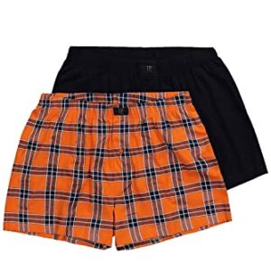 JP 1880 Menswear Big & Tall Plus Size L-8XL 2 Pack of Boxer Shorts orange X-Large 813060650