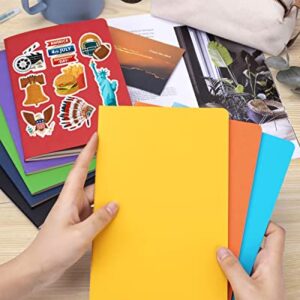 Gwybkq A5 Lined Notebooks Bulk Journals for Kids Writing 16 Packs(5.5x8.3) College Ruled,Colored Notebooks for College Students Teen School Office Supplies Note Taking