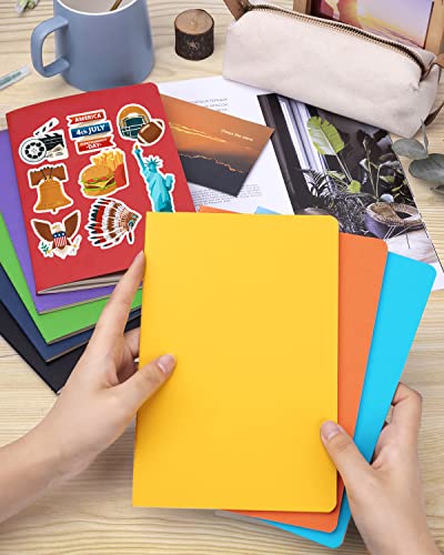 Gwybkq A5 Lined Notebooks Bulk Journals for Kids Writing 16 Packs(5.5x8.3) College Ruled,Colored Notebooks for College Students Teen School Office Supplies Note Taking