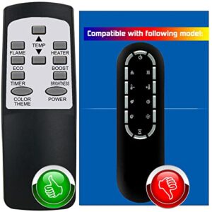 GENGQIANSI Replacement Remote Control for Dimplex Braemar BMR20 BMR20BR BMR20CH BMR20AB Antique Brass Optiflame 3D Electric Inset Fire