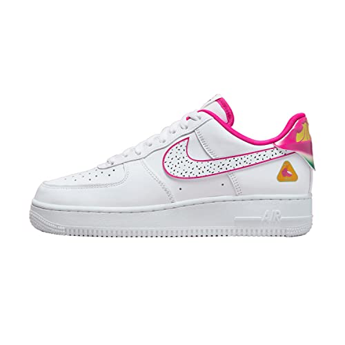 Nike Women's Air Force 1 '07 Shoes, White/White-pink Prime, 9.5