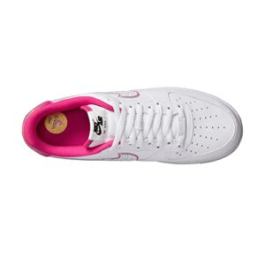 Nike Women's Air Force 1 '07 Shoes, White/White-pink Prime, 9.5