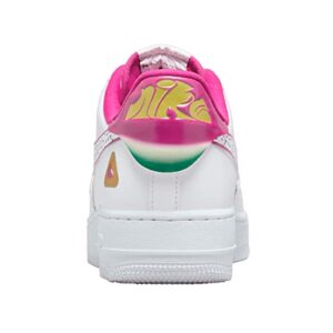 Nike Women's Air Force 1 '07 Shoes, White/White-pink Prime, 9.5