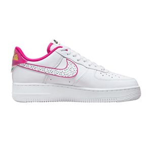 Nike Women's Air Force 1 '07 Shoes, White/White-pink Prime, 9.5