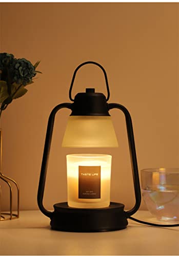 Candle Warmer Lamp - With Timer & 2 Bulbs, Electric Scented Wax Jars Melter, Warmers For Jar Candles, Heater Lamps For Candle Warming, Warm Heat Melt Candle Saver, Cute Night Light Candle Warmer.