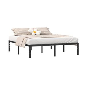 KUJIELAN Black Thickened and Reinforced Metal Bed Frame - Structurally Stable 14 Inch Steel Bar Supported Bed Frame,Easy to Assemble and Transport Bed Frame Under Bed Storage, King