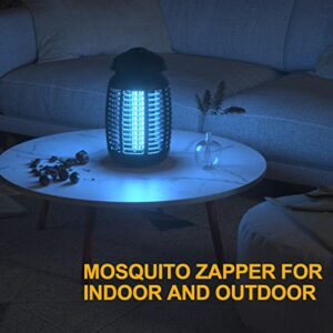 Bug Zapper for Indoor and Outdoor, 4200V Electric Mosquito Zapper, High Powered Waterproof Fly Zappers Mosquito Traps Outdoor, Fly Control for Home, Kitchen, Backyard, Camping