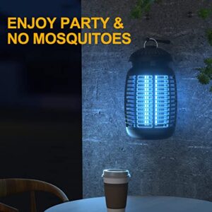 Bug Zapper for Indoor and Outdoor, 4200V Electric Mosquito Zapper, High Powered Waterproof Fly Zappers Mosquito Traps Outdoor, Fly Control for Home, Kitchen, Backyard, Camping