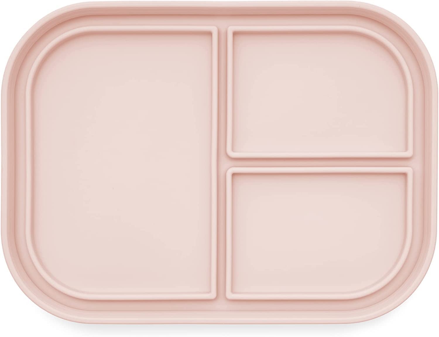 Ali+Oli Leak Proof Bento Box (Blush) Food-Grade Silicone Bento Box, BPA, Phthalate, Lead, & PVC Free - Bento Lunch Box for Kids and Adults - Leak Resistant Sets With Lids Container