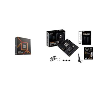 amd ryzen™ 7 7700x 8-core, 16-thread unlocked desktop processor asus tuf gaming b650-plus wifi socket am5(lga 1718)ryzen 7000 atx gaming motherboard(14power stages, pcie® 5.0 m.2 support,ddr5 memory)