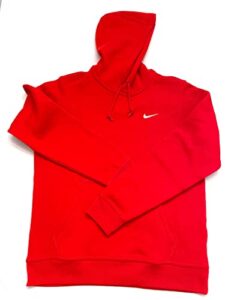 nike 826433-010 men black pull-over hoodie (as1, alpha, x_l, regular, regular, university red/white)