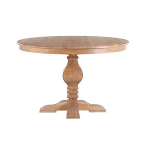 Powell Rustic Honey Natural Pedestal Round Top Sophia Dining Table