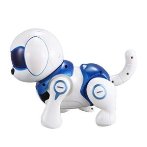 Cusstally Robot Dog Electronic Pet Toys Wireless Robot Will Talking Remote Dog Robot Pet Toy Girls Blue