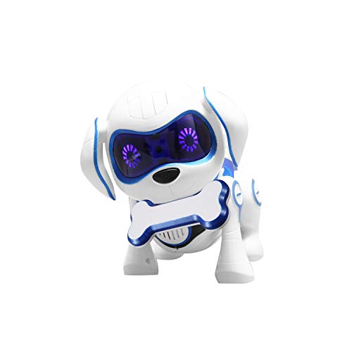 Cusstally Robot Dog Electronic Pet Toys Wireless Robot Will Talking Remote Dog Robot Pet Toy Girls Blue