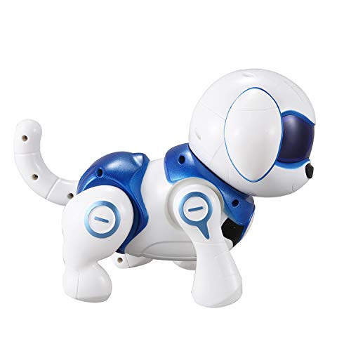 Cusstally Robot Dog Electronic Pet Toys Wireless Robot Will Talking Remote Dog Robot Pet Toy Girls Blue