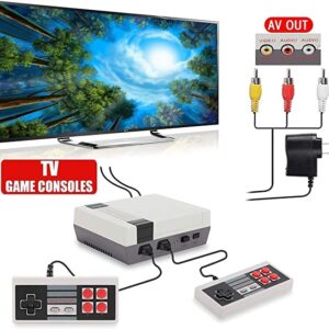 Beioerlu Retro Game Console, 620 Classic Games Console, AV Output Video Games with 2 Controllers - Gift for Kids and Adults